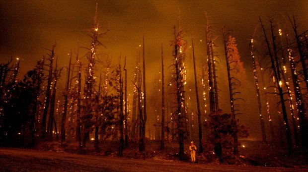 Crest Forest Fire San Bernardino County Firefighters